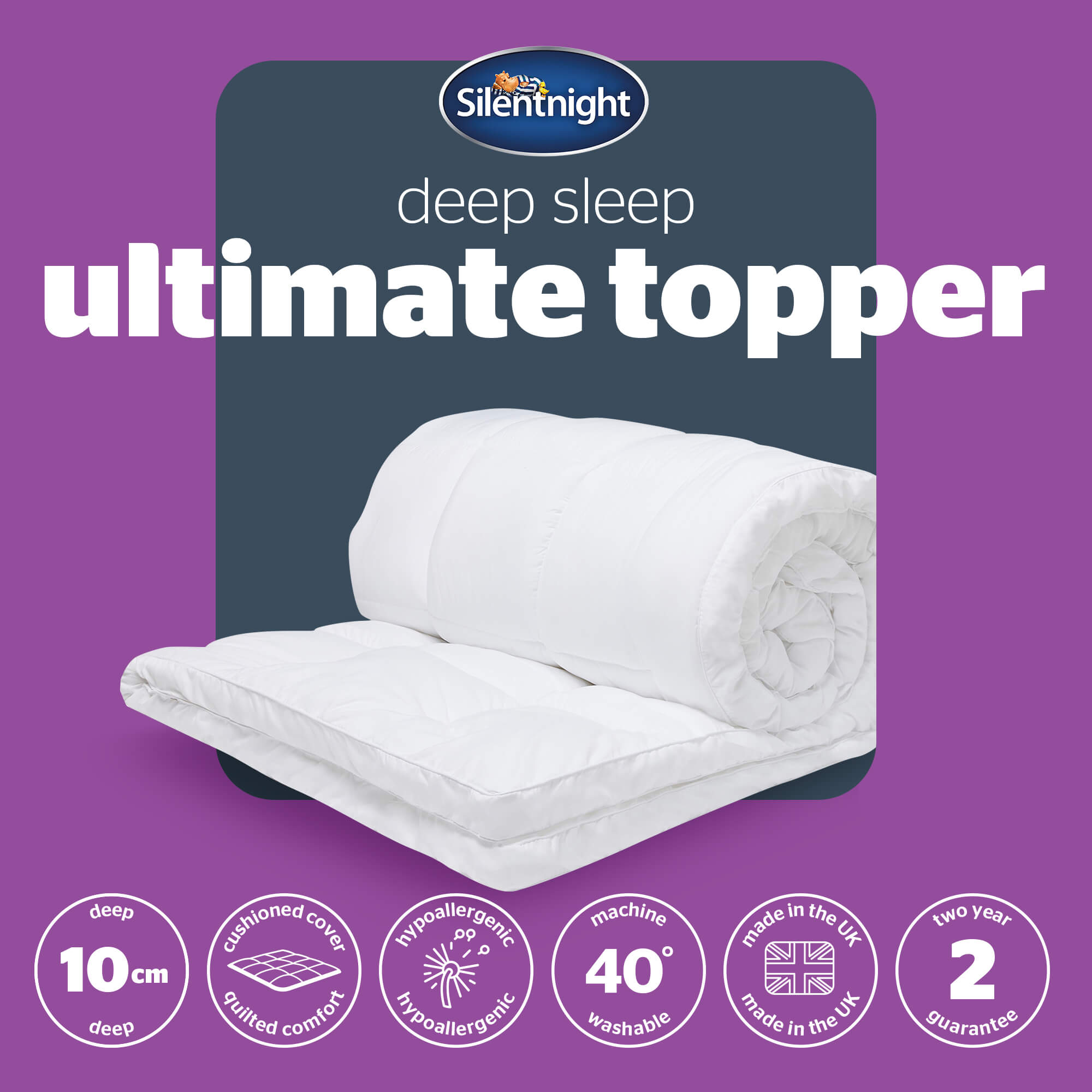 Silentnight Deep Sleep Ultimate Mattress Topper 500 | Trade E-Bedding
