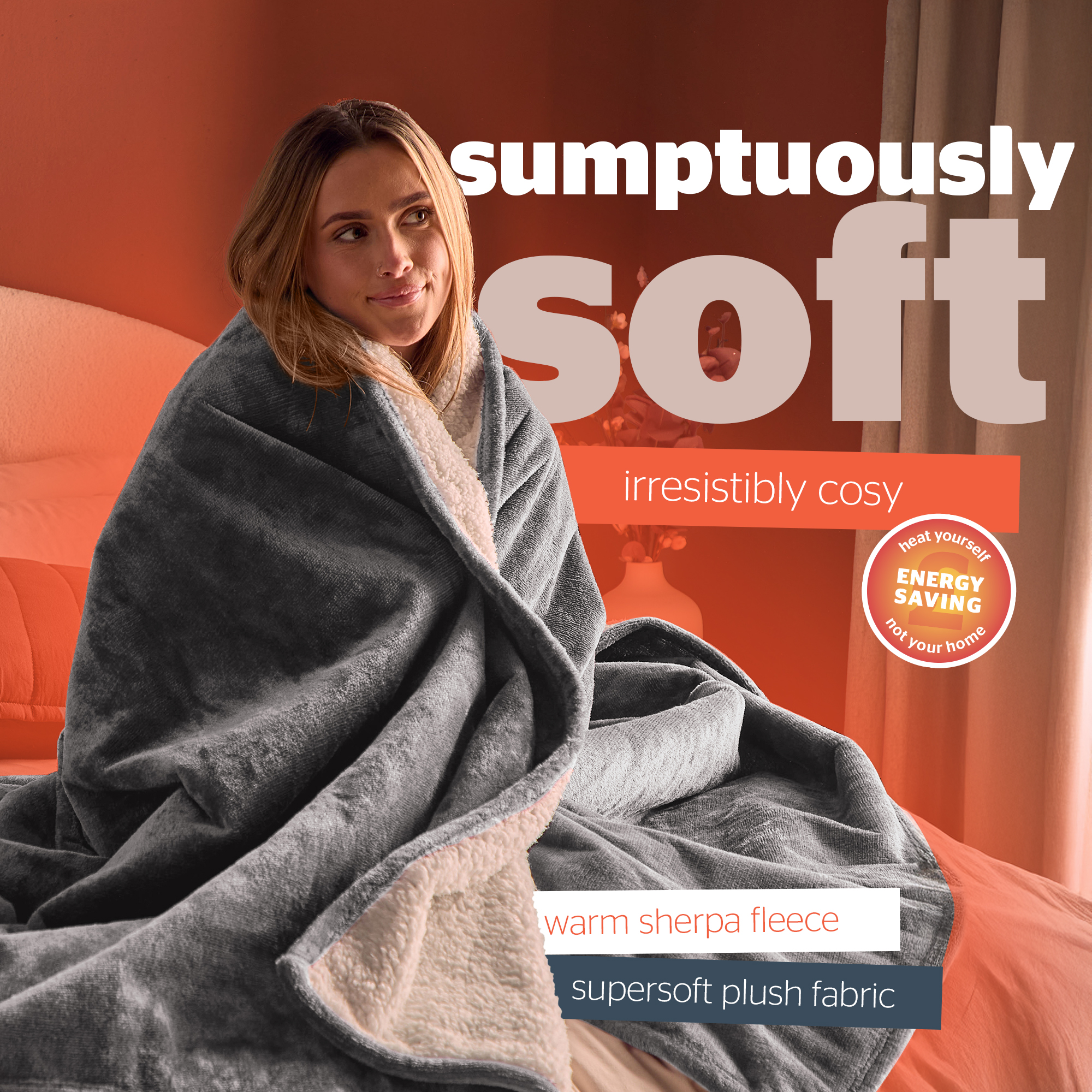Silentnight Heat Genie Self-Heating Giant Blanket | Trade E-Bedding