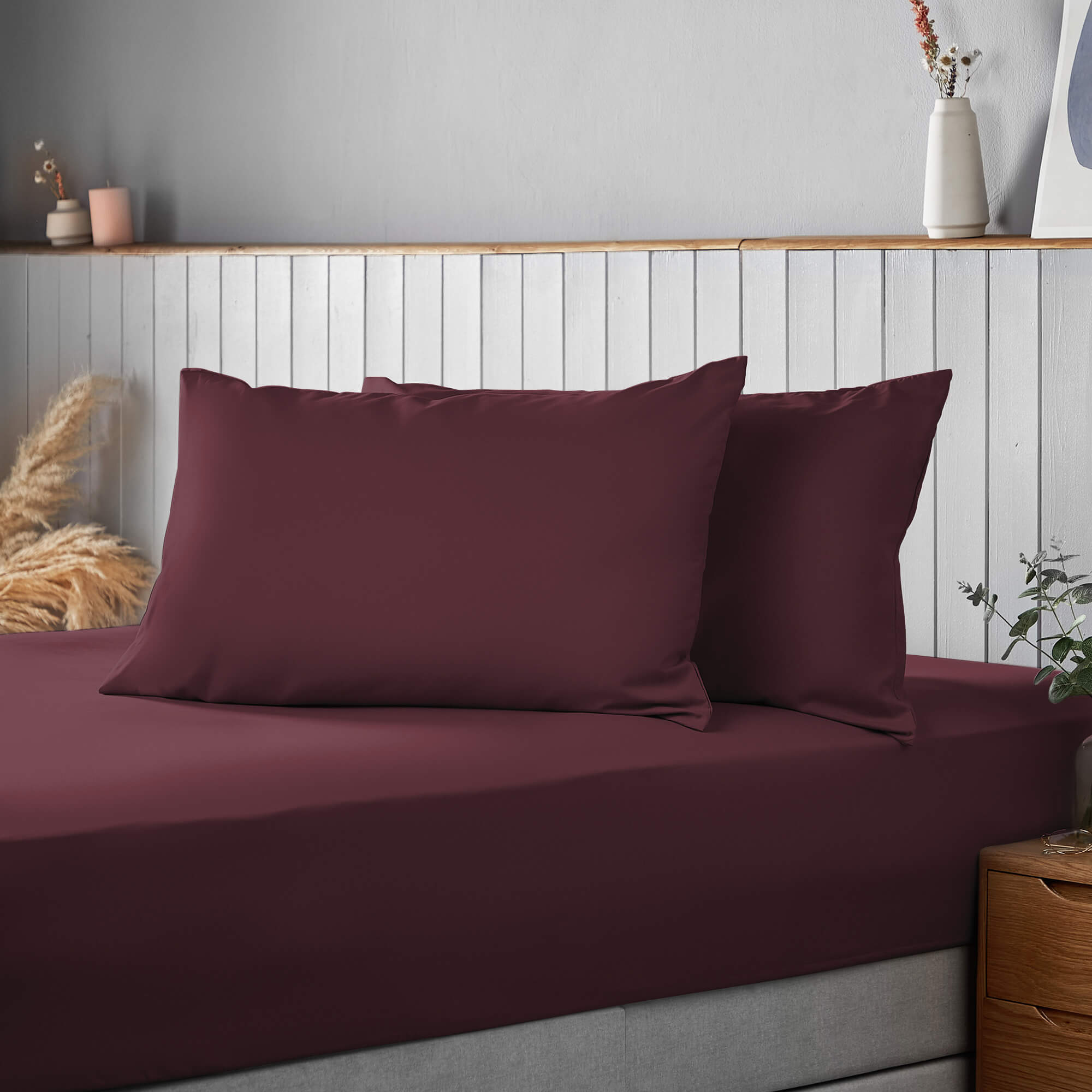 Silentnight Supersoft Berry Pillowcase Pair - Pallet | Trade E-Bedding