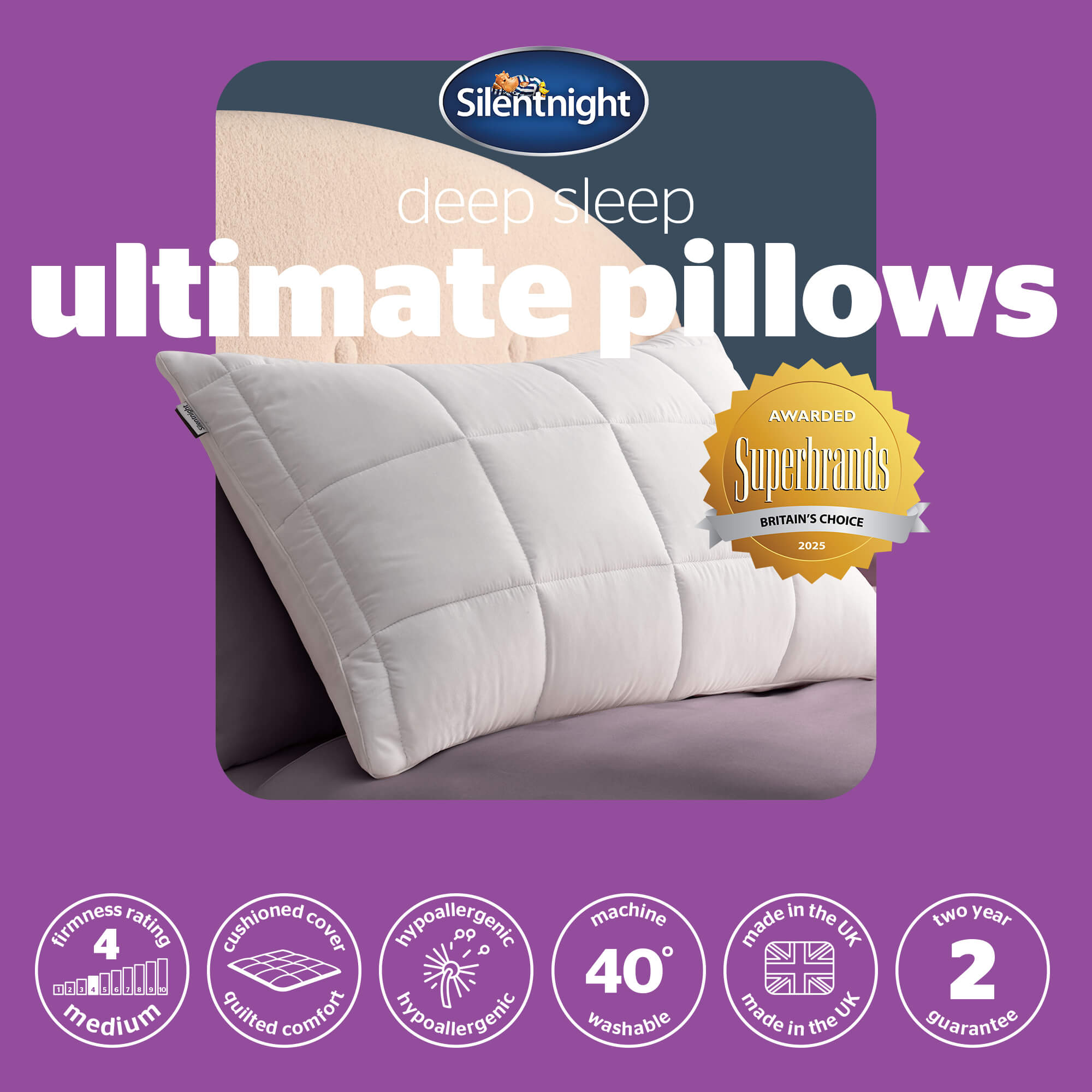Silentnight Deep Sleep Ultimate 500g Pillow - Pallet | Trade E-Bedding