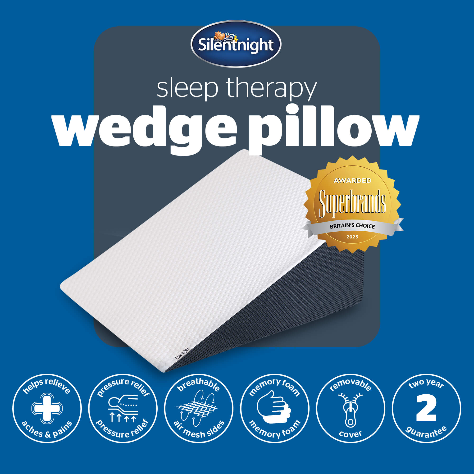 Silentnight Sleep Therapy Wedge Pillow - Pallet | Trade E-Bedding